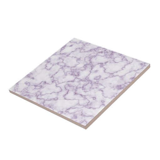 Purple Marble Pattern Ceramic Tile | Zazzle