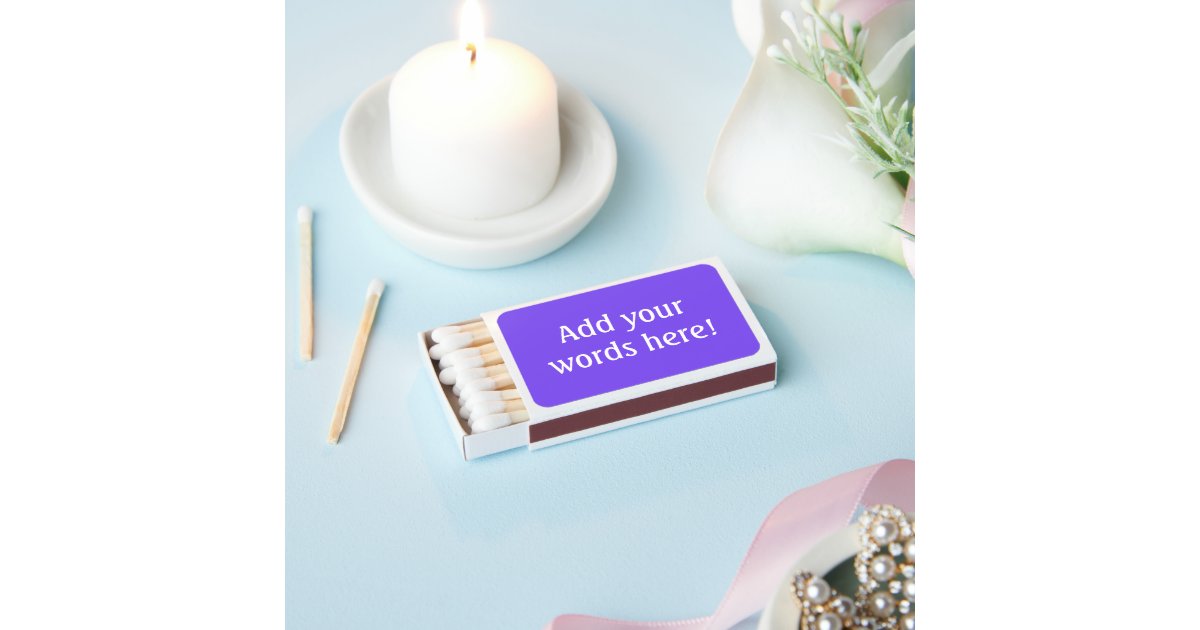 Purple Matchboxes | Zazzle