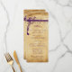 Purple Medieval Renaissance Elegant Menu | Zazzle