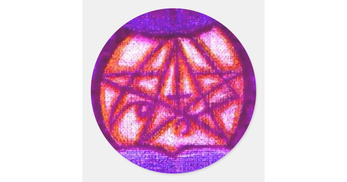Purple Miasma Sigil Stickers | Zazzle