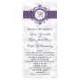 purple monogram Wedding program | Zazzle