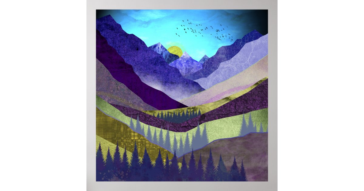 Purple Mountains Majesty Poster | Zazzle