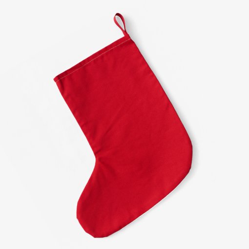 Purple Music Notes Santa Hat Retro Record Small Christmas Stocking | Zazzle
