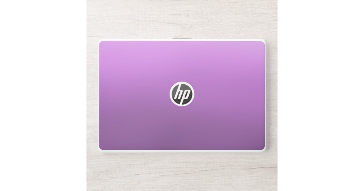 Purple ombre color HP laptop skin | Zazzle