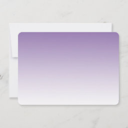 Purple Ombre Personalized Note Card | Zazzle