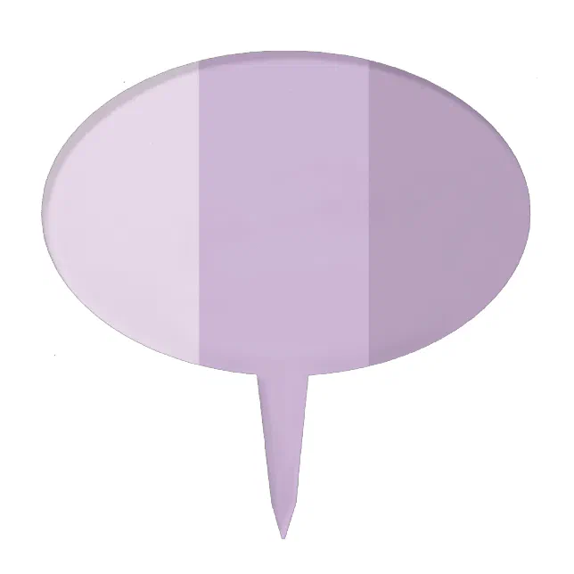 Purple Ombre Striped Cake Topper | Zazzle
