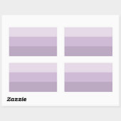 Purple Ombre Striped Rectangular Sticker | Zazzle