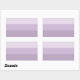 Purple Ombre Striped Rectangular Sticker | Zazzle