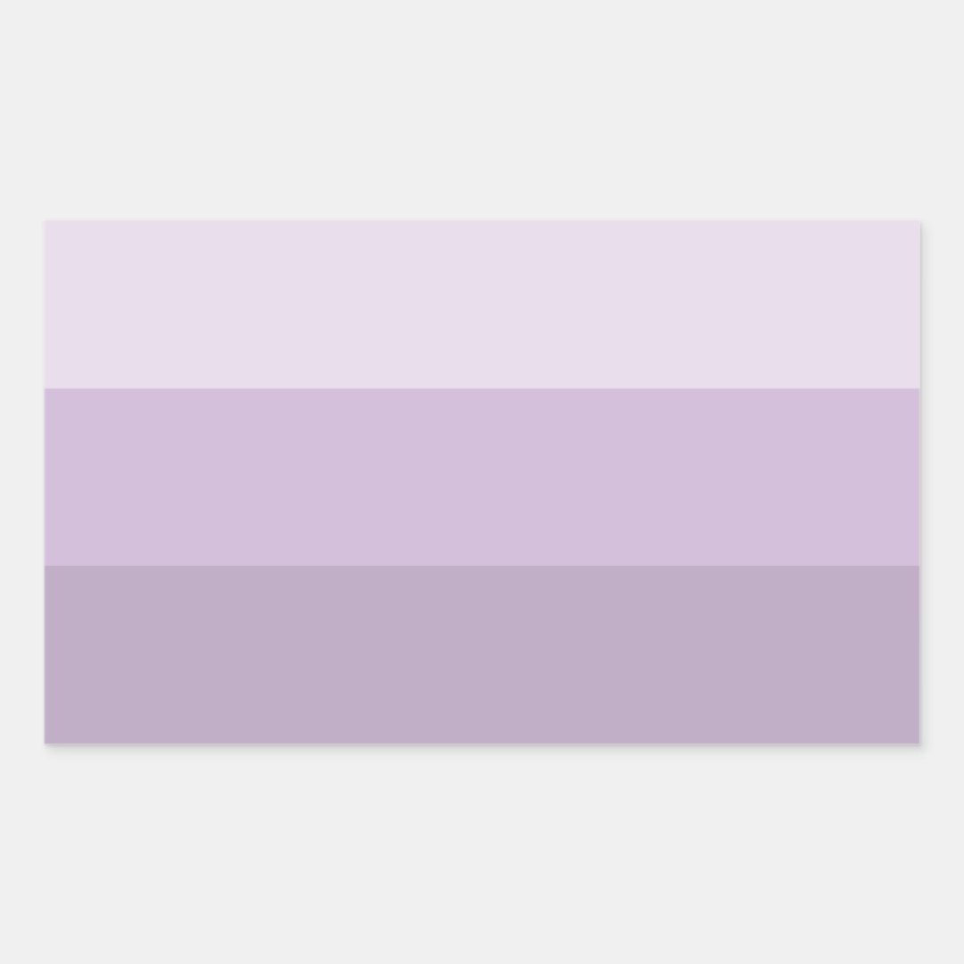Purple Ombre Striped Rectangular Sticker | Zazzle