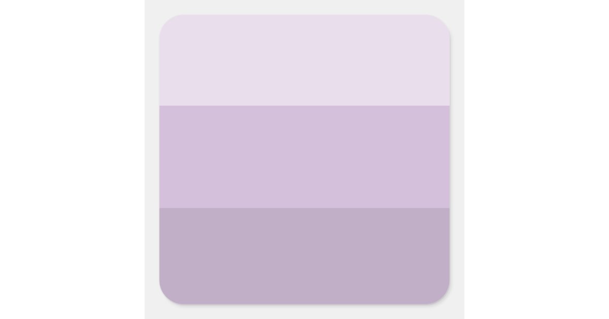 Purple Ombre Striped Square Sticker | Zazzle