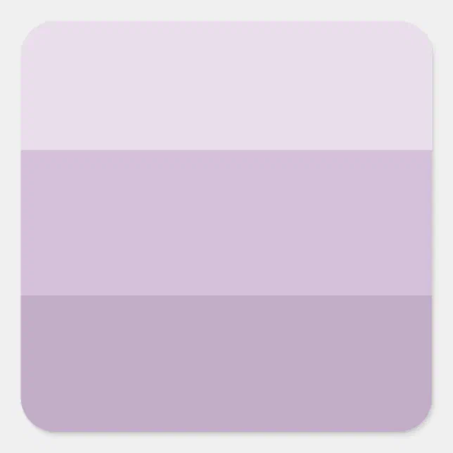 Purple Ombre Striped Square Sticker | Zazzle