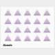 Purple Ombre Striped Triangle Sticker | Zazzle