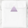 Purple Ombre Striped Triangle Sticker | Zazzle