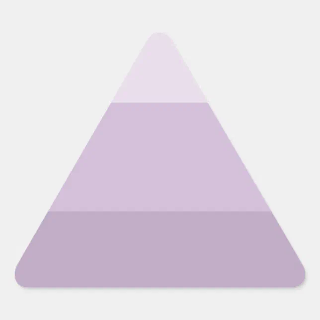Purple Ombre Striped Triangle Sticker | Zazzle