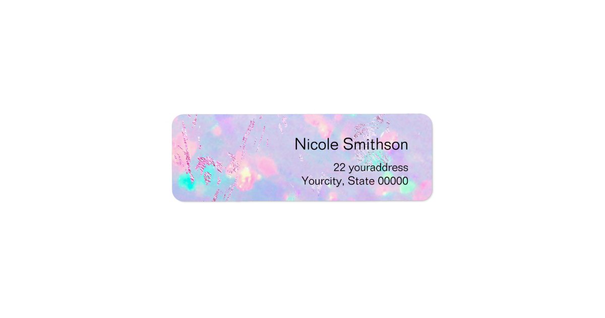 purple opal background labels | Zazzle