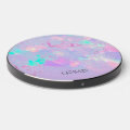 purple opal design wireless charger | Zazzle