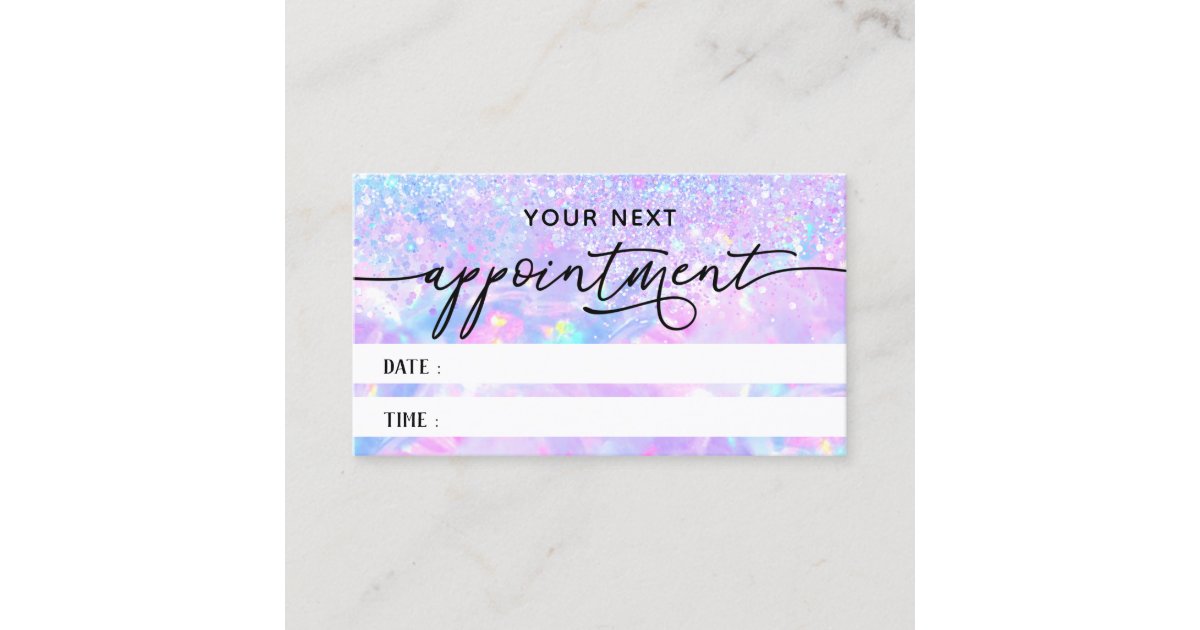 purple opal texture appointment card | Zazzle