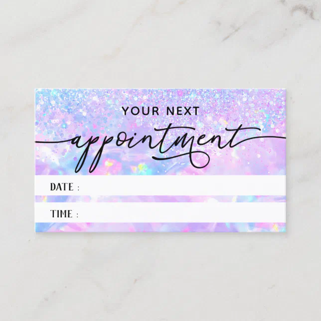 purple opal texture appointment card | Zazzle