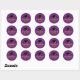 Purple Orange Graduate Custom 2024 Graduation Classic Round Sticker ...