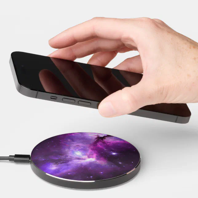 Purple Outer Space Fantasy Magical Wireless Charger | Zazzle