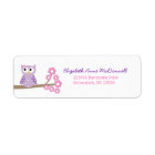 Purple Owl Custom Address Labels | Zazzle