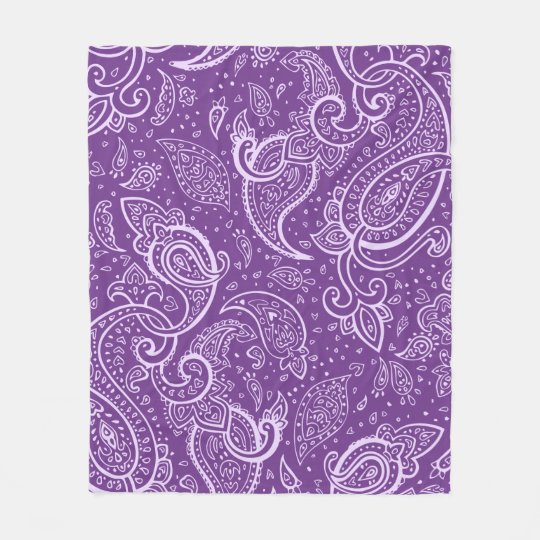 Purple Paisley Pattern Blanket | Zazzle.com