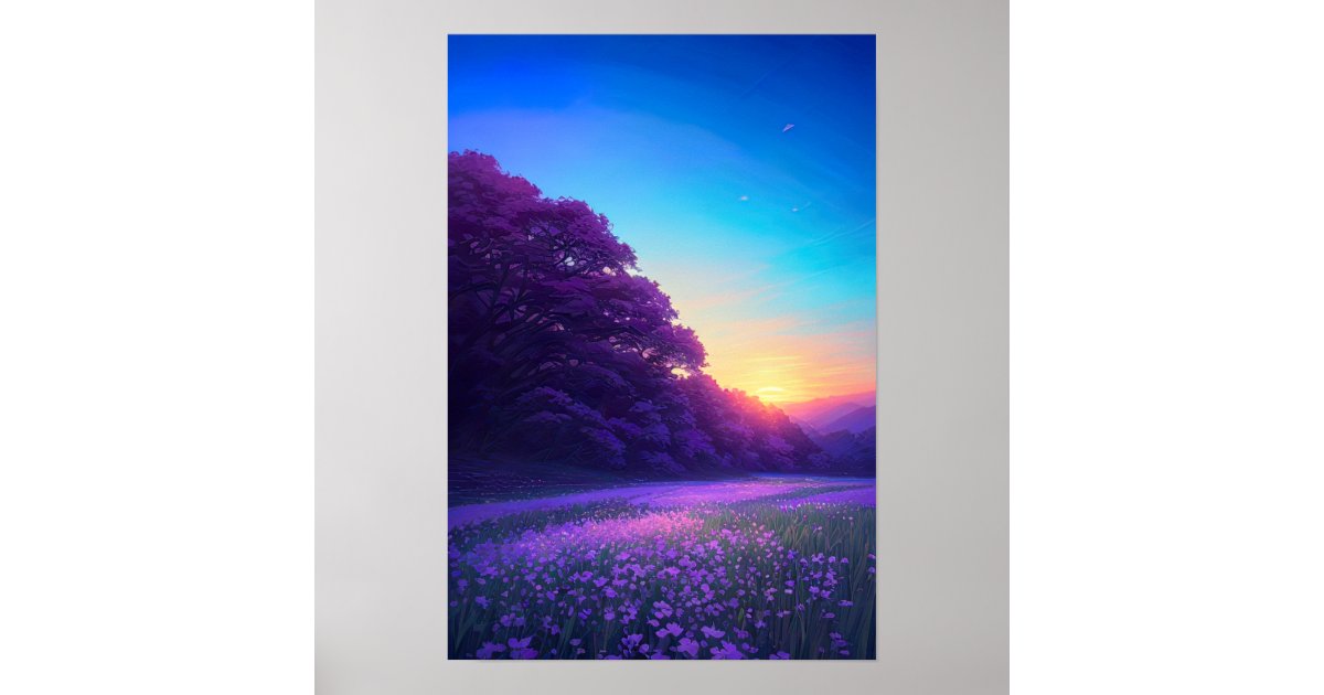 Purple Paradise Poster | Zazzle