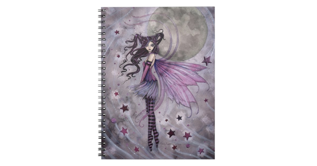 Purple Passion Gothic Fairy Fantasy Art Notebook | Zazzle