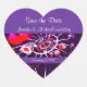 Purple Passion Vegas Casino Style Wedding Heart Sticker | Zazzle