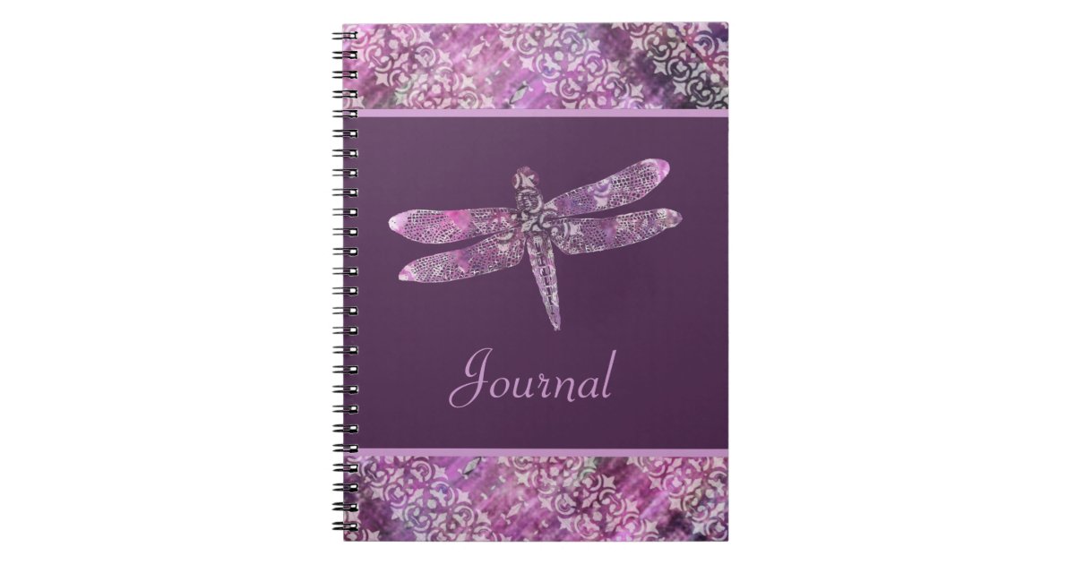 Purple Patina: Dragonfly Notebook | Zazzle