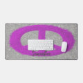 Purple Peace Sign Desk Mat | Zazzle