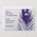 Purple Peacock Birthday Invitation | Zazzle