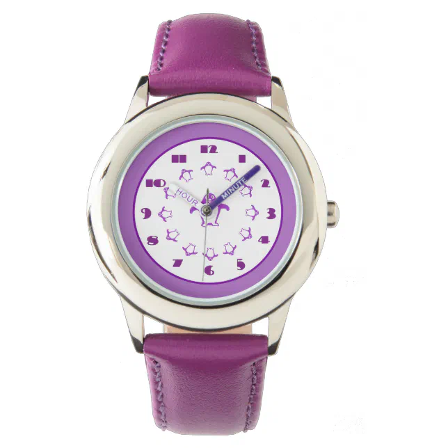 Purple Penguins Watch | Zazzle
