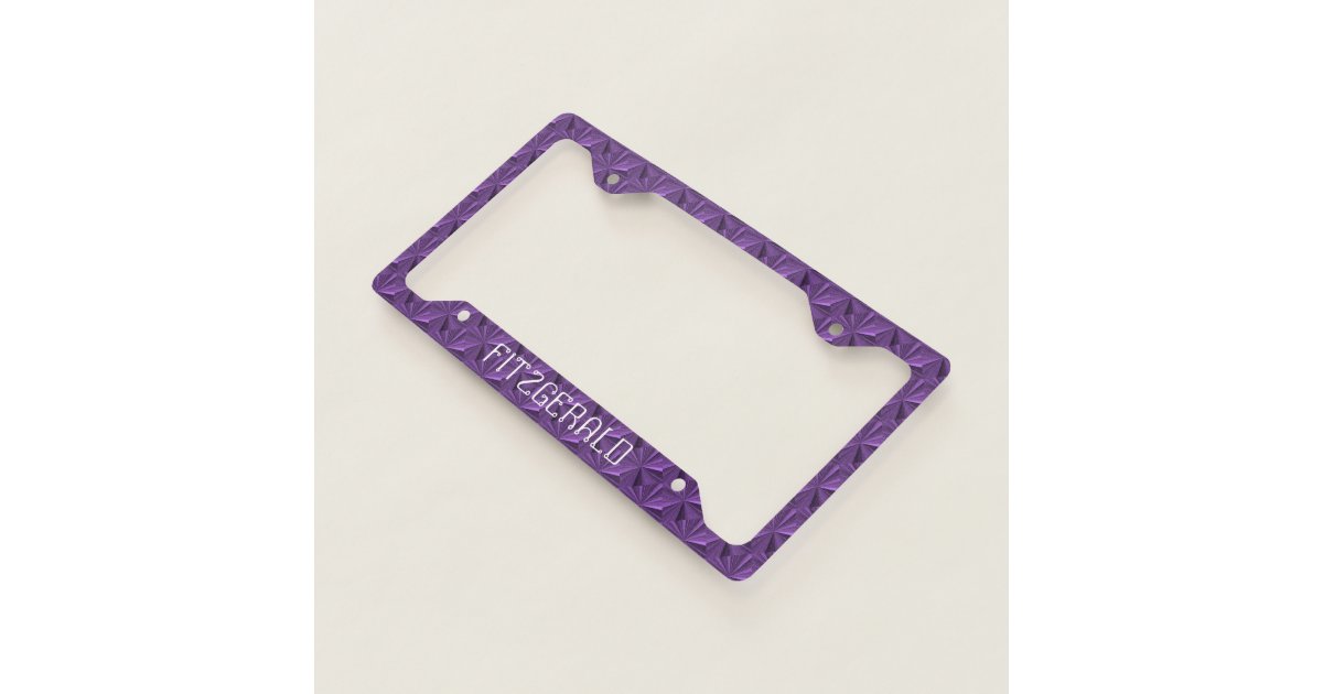 Purple Personalized Diamond Plate Cover by Janz | Zazzle