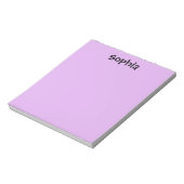 Purple Personalized Notepad | Zazzle