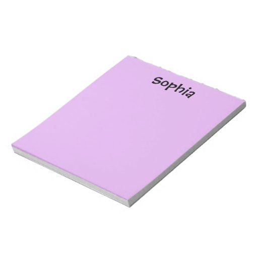 Purple Personalized Notepad | Zazzle