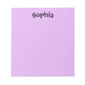 Purple Personalized Notepad | Zazzle