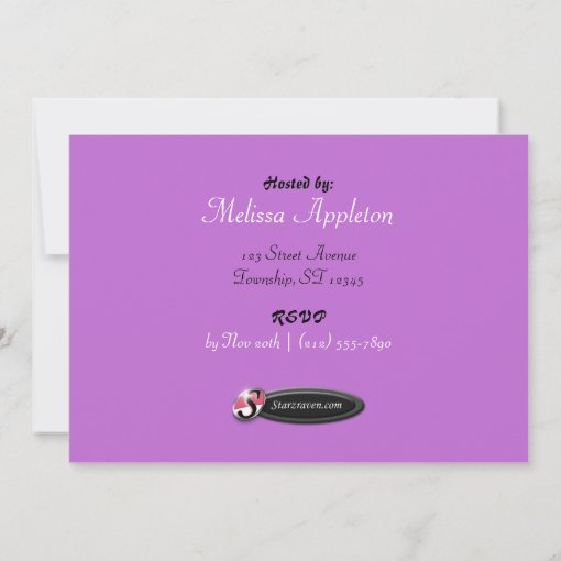 Purple Photoshoot Party Invitations | Zazzle