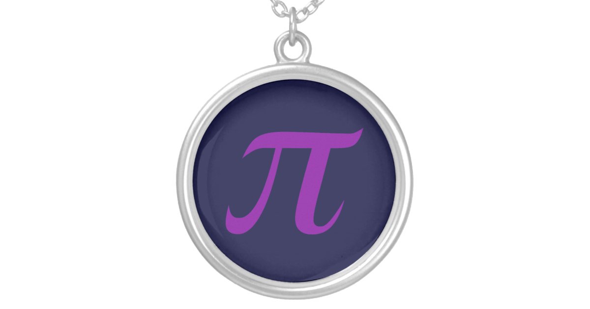 Purple Pi Necklace | Zazzle