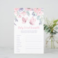 Purple Pink Floral Butterfly Word Scramble Game | Zazzle