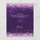 Purple pink glitter sparkle budget thank you note flyer | Zazzle