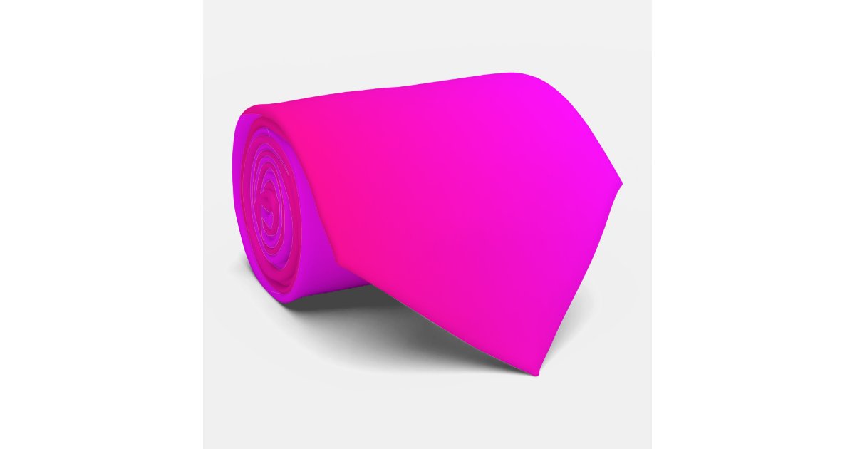 Purple Pink Neon Neck Tie | Zazzle
