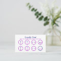 Purple Pink Neon Stylish Body Piercing Loyalty Card | Zazzle