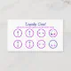 Purple Pink Neon Stylish Body Piercing Loyalty Card | Zazzle