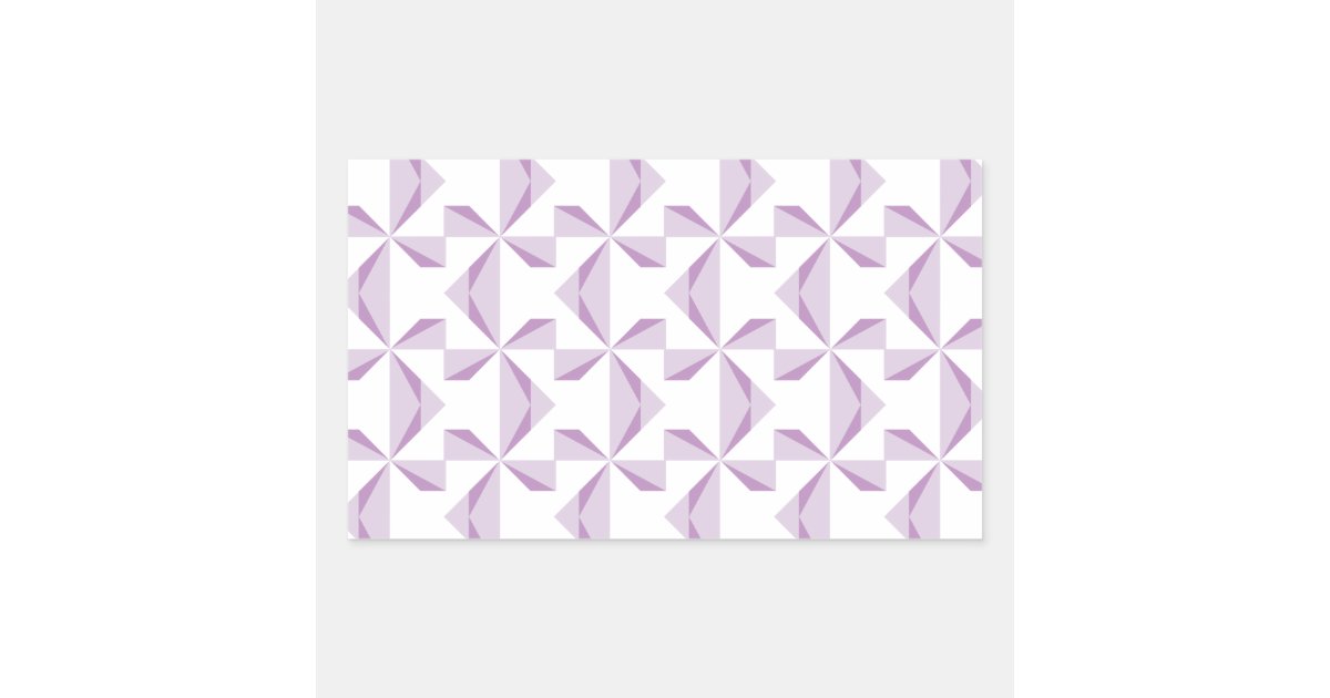 Purple Pinwheels Rectangular Sticker | Zazzle