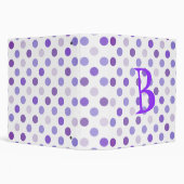 Purple Polka Dot School Binder | Zazzle