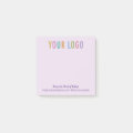Purple Post-it® Notes Custom Logo From the Desk Of | Zazzle