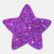 Purple Purple Sparkle Optical Illusion Art Star Sticker | Zazzle