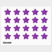 Purple Purple Sparkle Optical Illusion Art Star Sticker | Zazzle