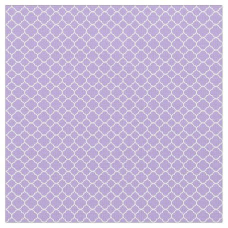 Modern Purple Quatrefoil Pattern Fabric | Zazzle